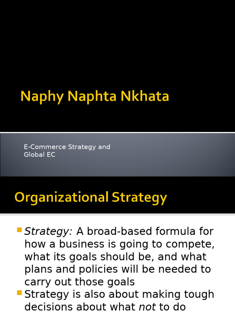 E Commerce Business Strategy | PDF