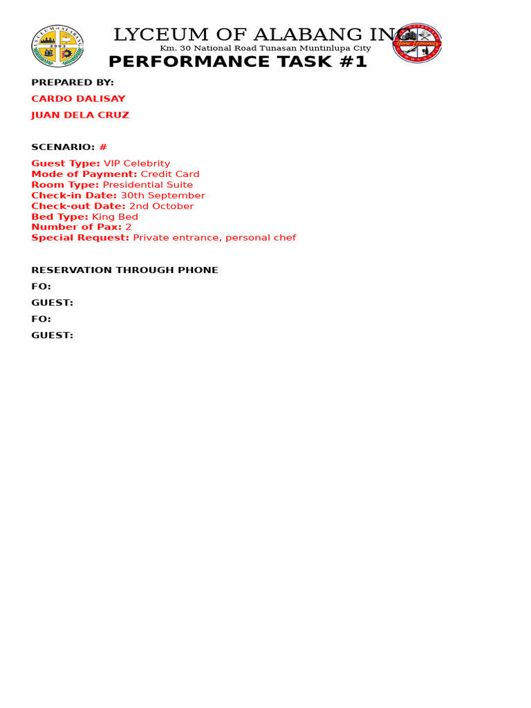 Fos Script Template | PDF