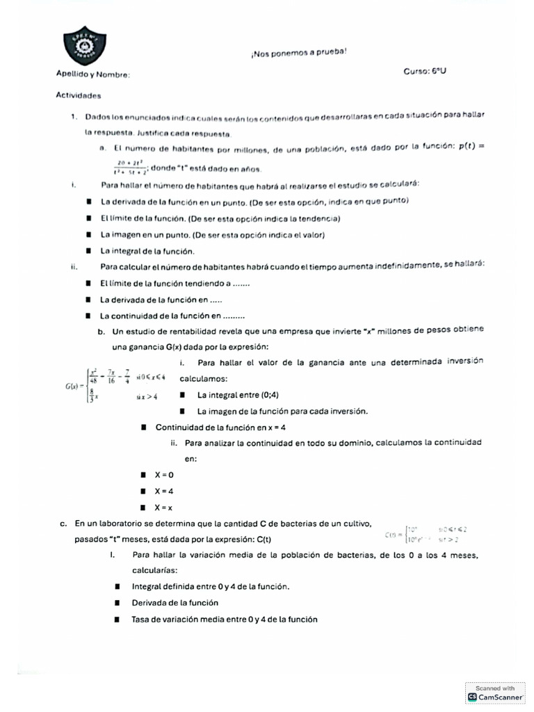 tarea de matematica | PDF