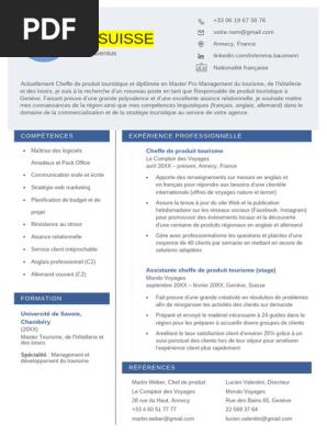 Exemple Cv Suisse Marco Cavalas Belgium | Professional Profile