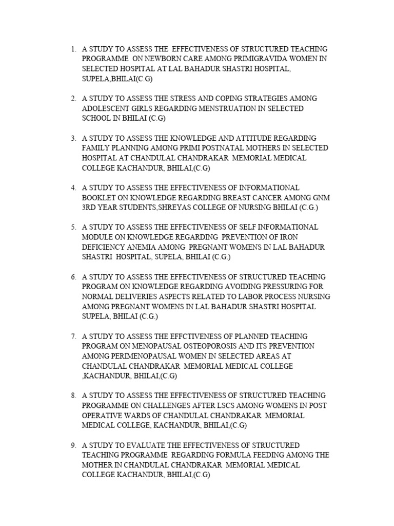 Problem Statement Research Obg Mitali Singh Final | PDF