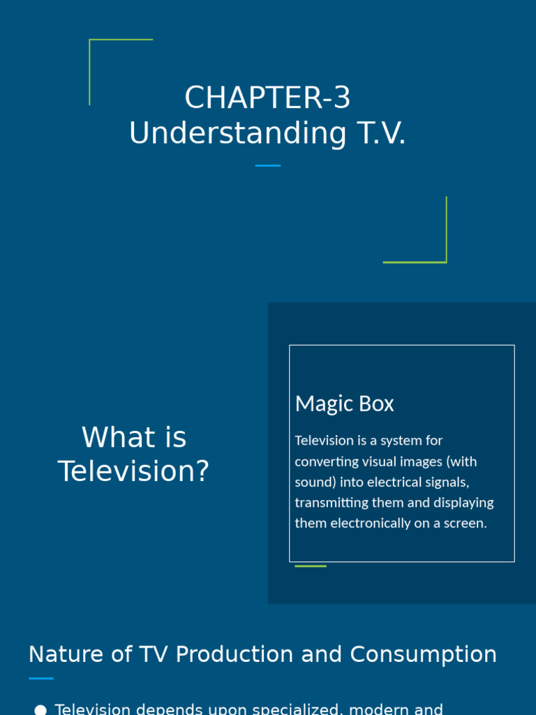 Unit 2 Chapter 3 TV | PDF