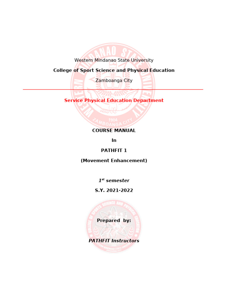 Pathfit 1 Handouts | PDF