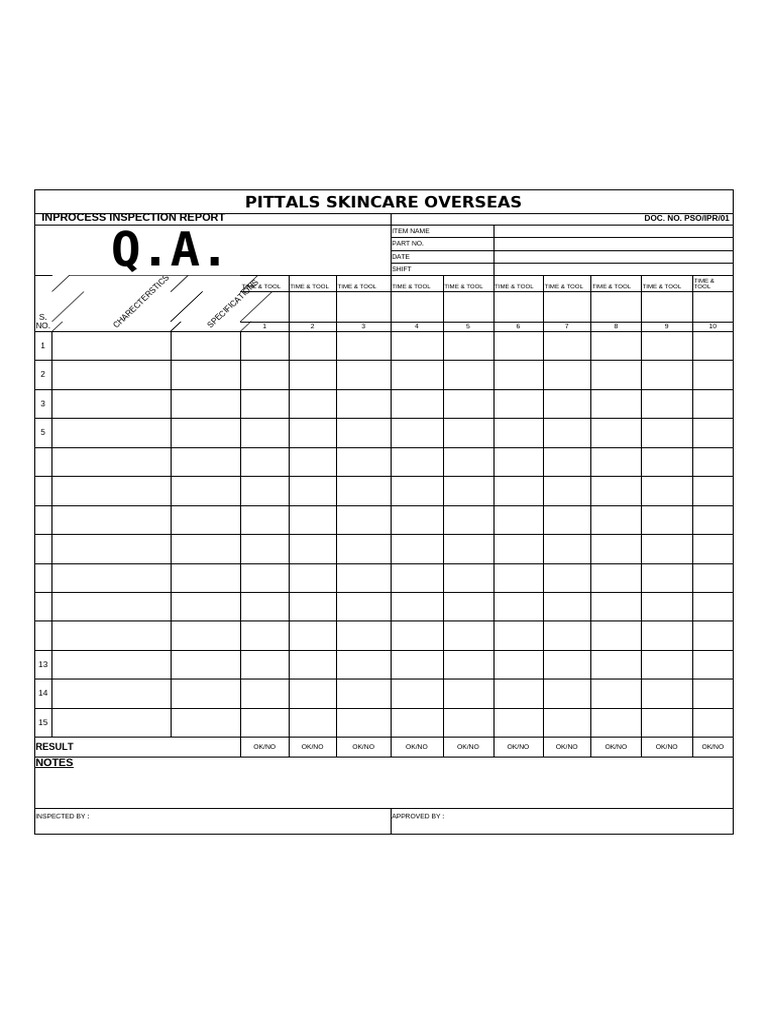 Patrol Inspection Report | PDF