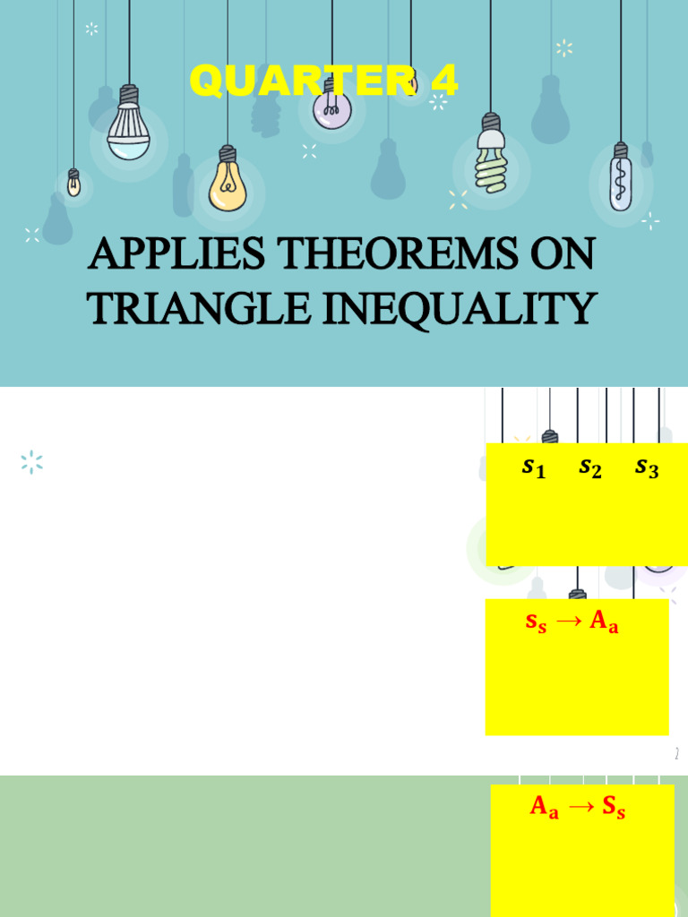 Applies Theorems On Triangle Inequality | PDF