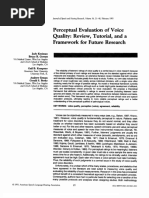 CAPE-V Scoring Guidelines and Example | PDF | Human Voice | Perception