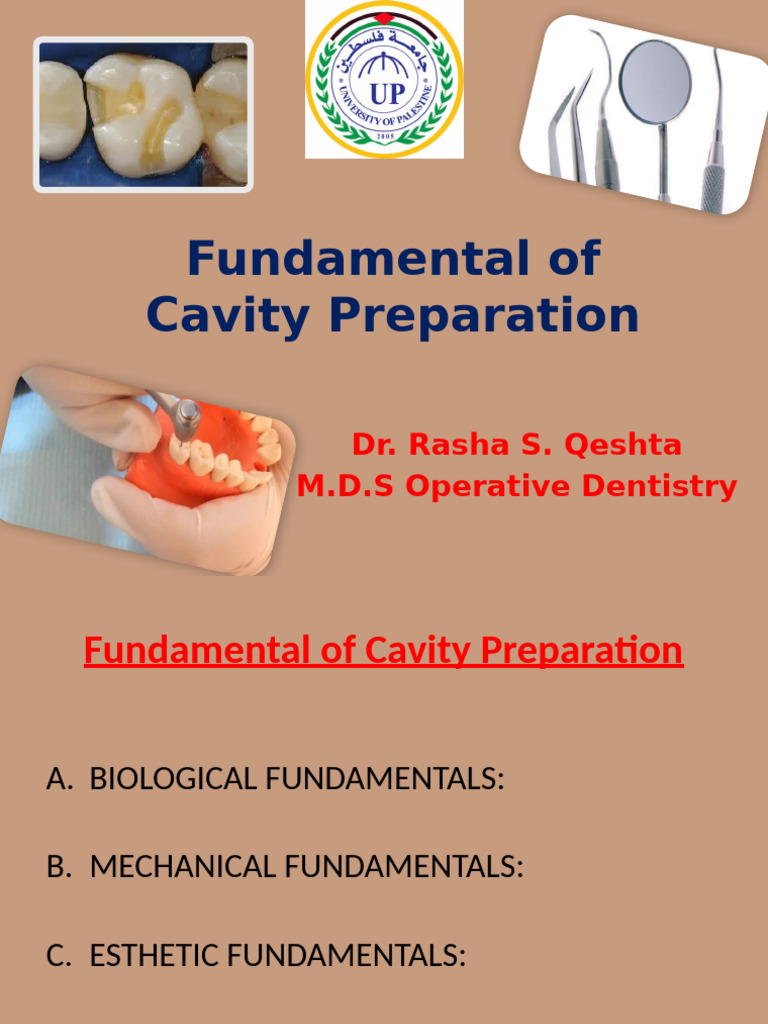 Fundamental of Cavity Preparation | PDF