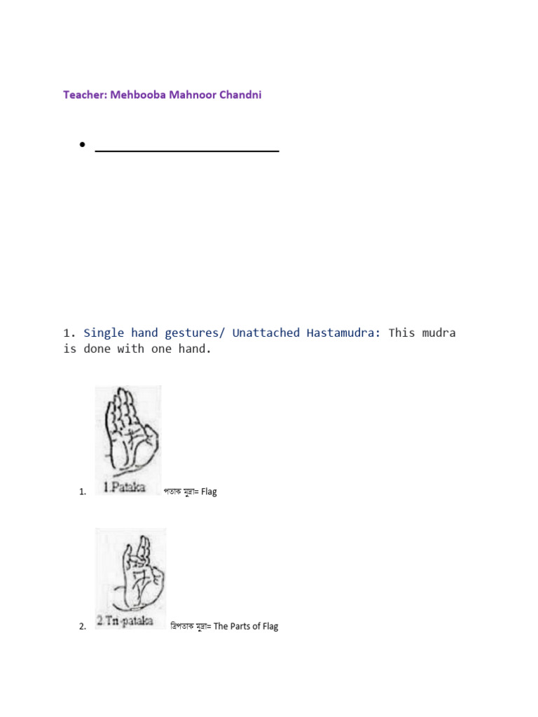 What is a hand gesture called | PDF