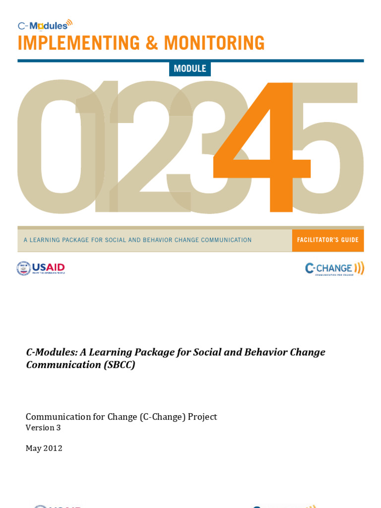 A Learning Package For Social and Behavior Change | PDF