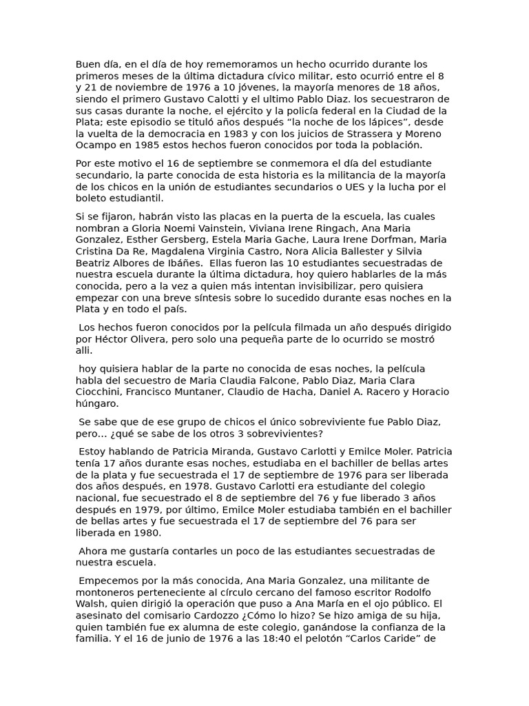 La Noche de Los Lapices | PDF