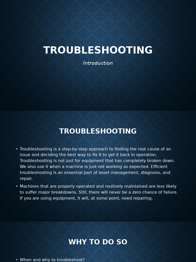 TROUBLESHOOTING | PDF
