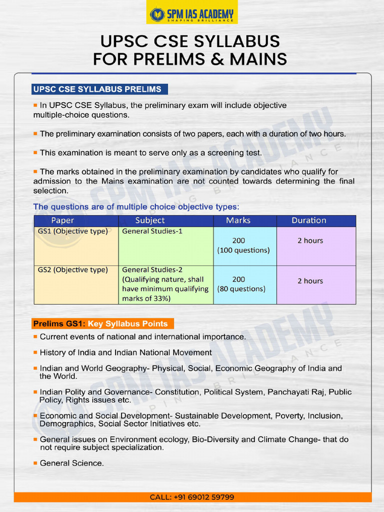 UPSC Syllabus | PDF