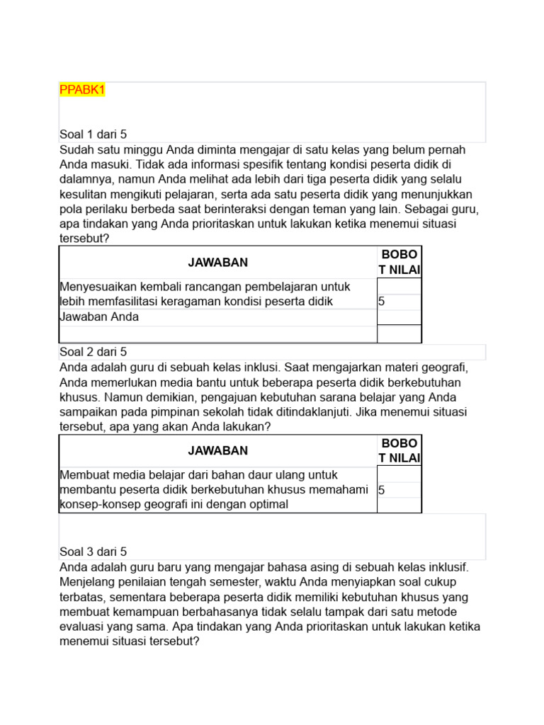 Post Test | PDF