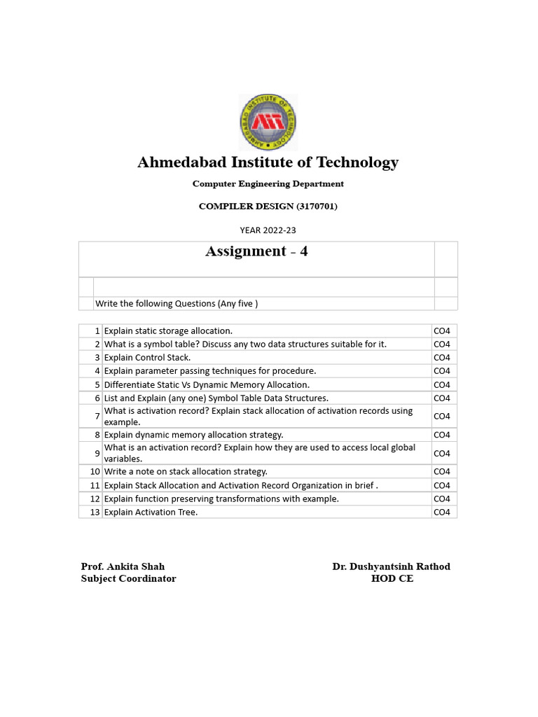Assignment 4 | PDF | Computers | Technology & Engineering
