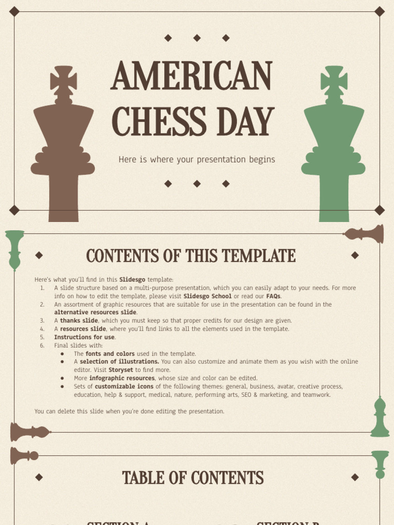 American Chess Day by Slidesgo | PDF