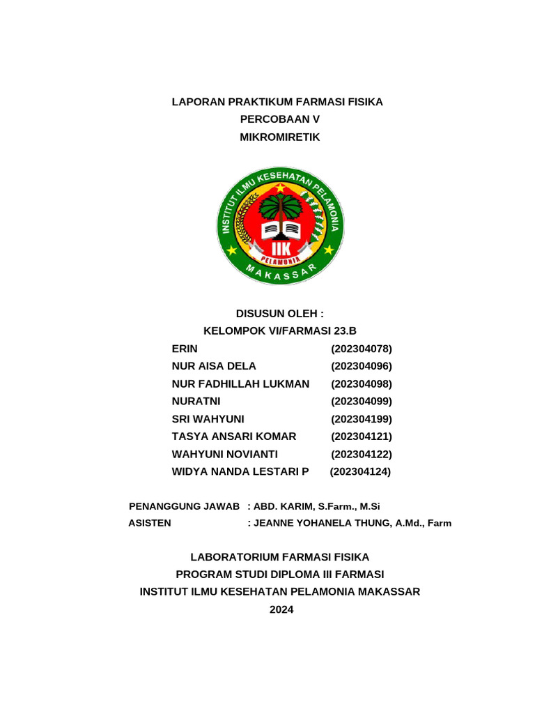 Farfis Mikromiretik - 5 Klp6 | PDF