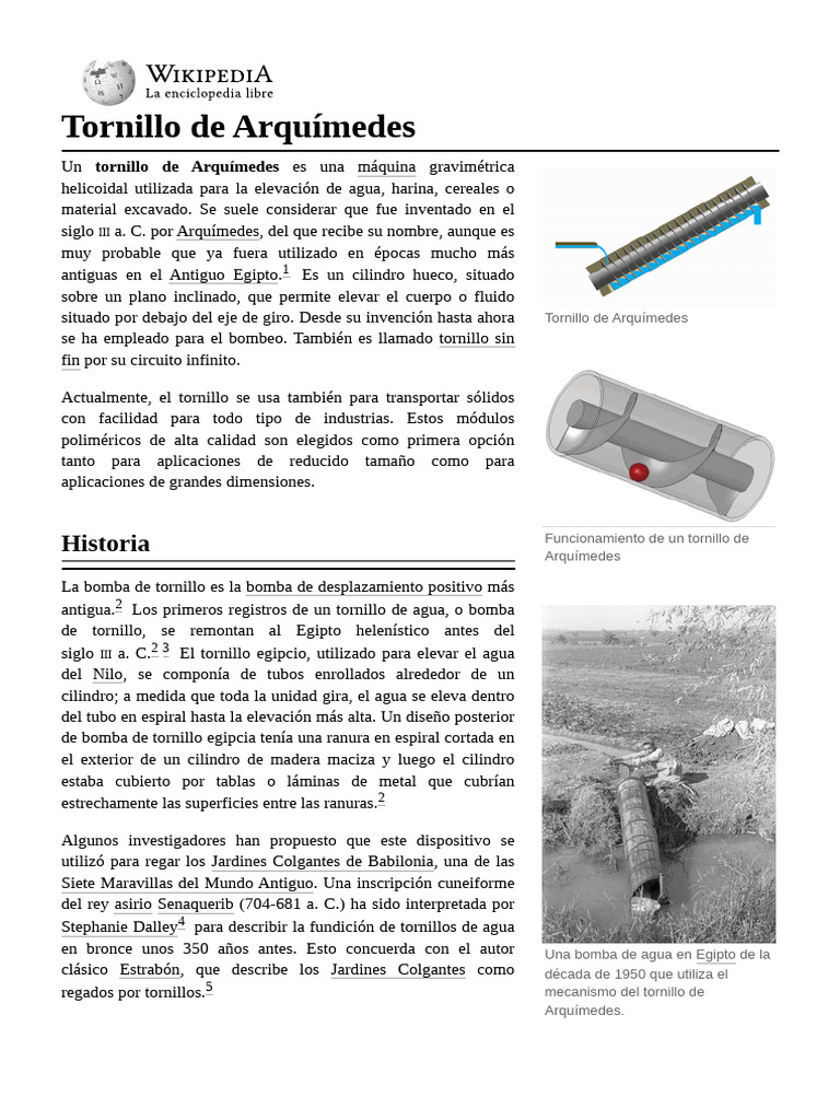 Tornillo_de_Arquímedes | PDF