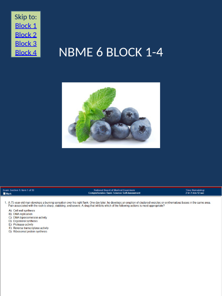 Nbme 6 Q | PDF