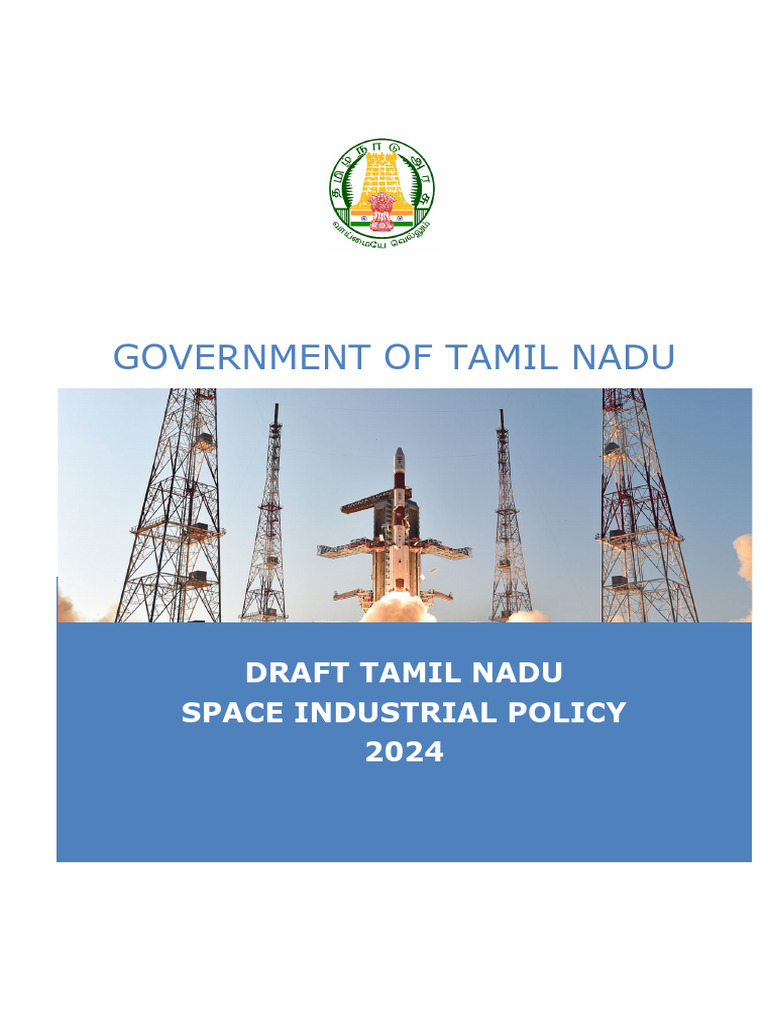 Draft Tamil Nadu Space Industrial Policy | PDF