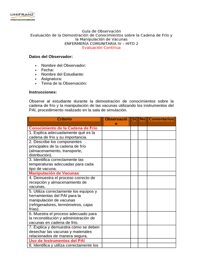 Guía de Observación ECO IV - HITO 2 | PDF