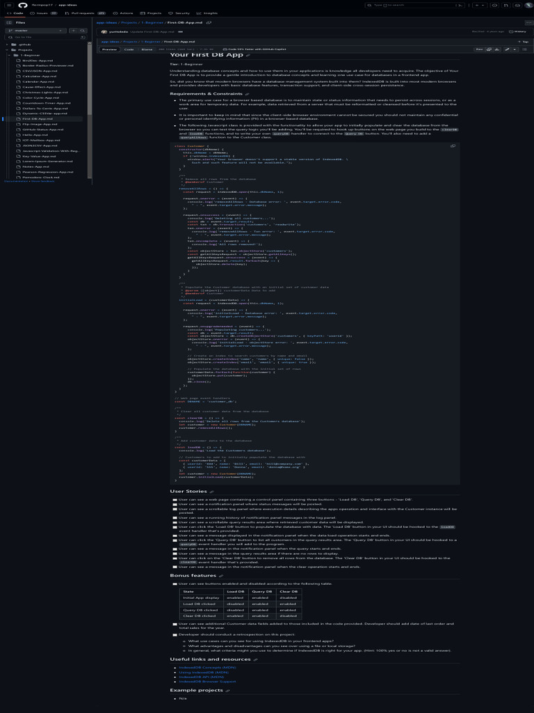 App-Ideas - Projects - 1-Beginner - First-DB-App - MD at Master ...