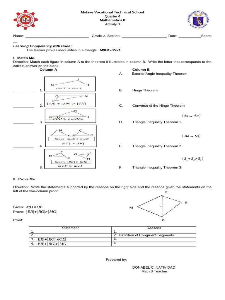 G8-MATH-Q4-M3-activity3 | PDF