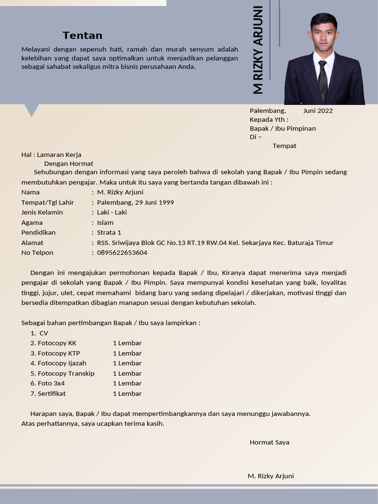 Lamaran Rizky 1 | PDF