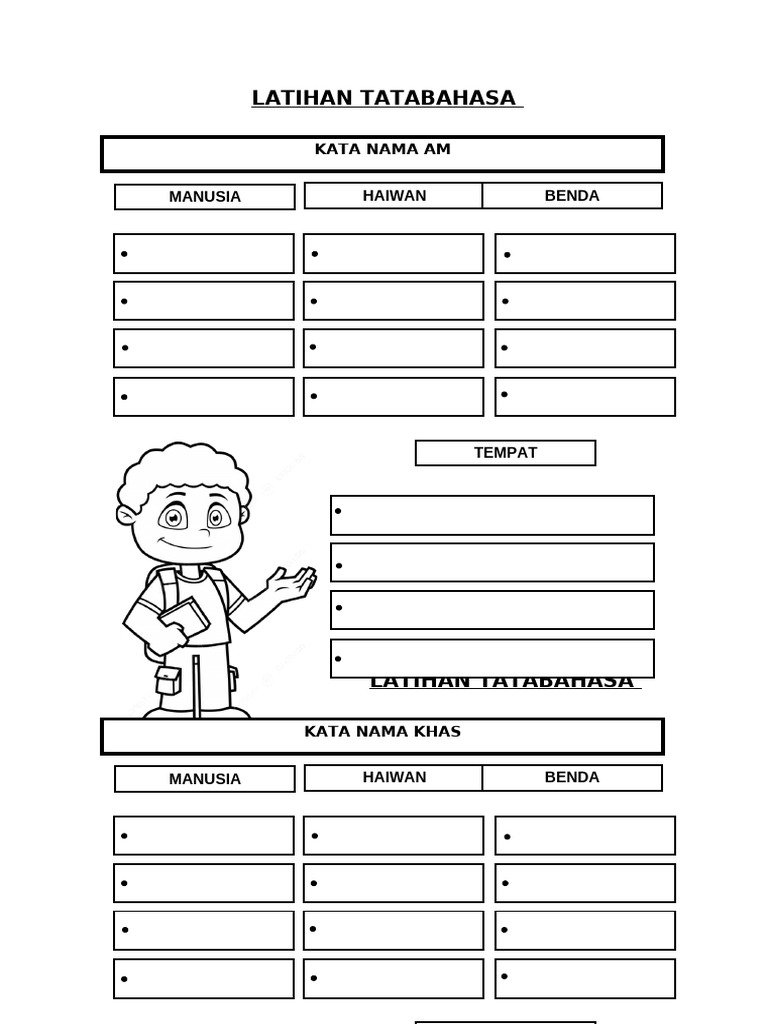 Latihan Tatabahasa Tahun 3 | PDF