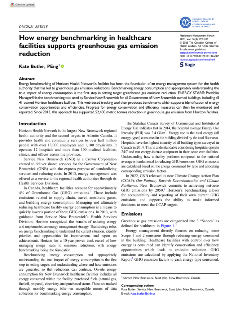 How Energy Benchmarking in Healthcare Facilities Supports Greenhouse ...