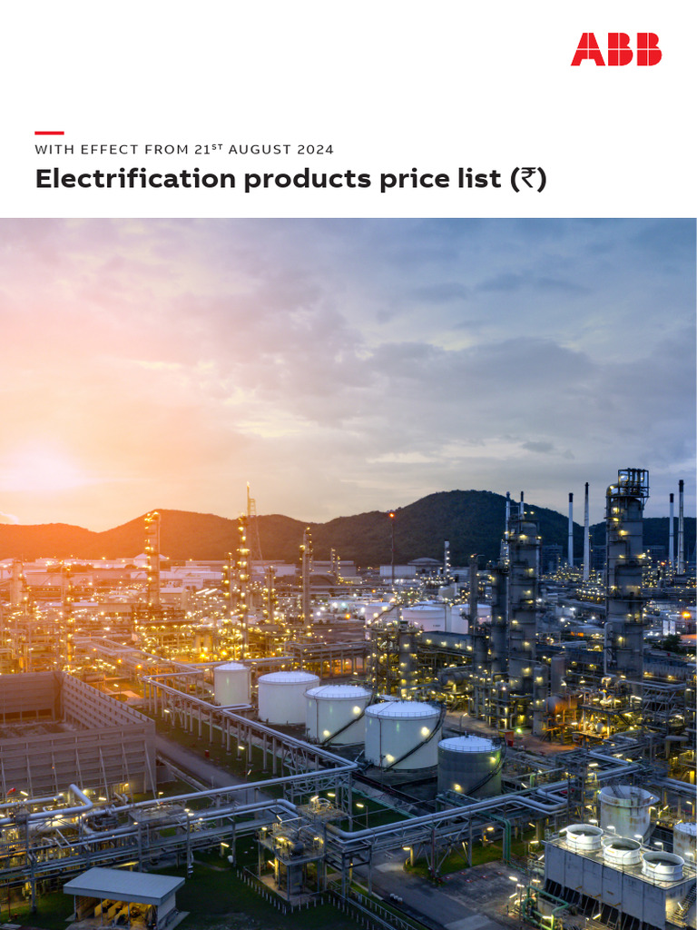 ABB - Electrification Low Voltage Products Pricelist - WEF 21st Aug ...
