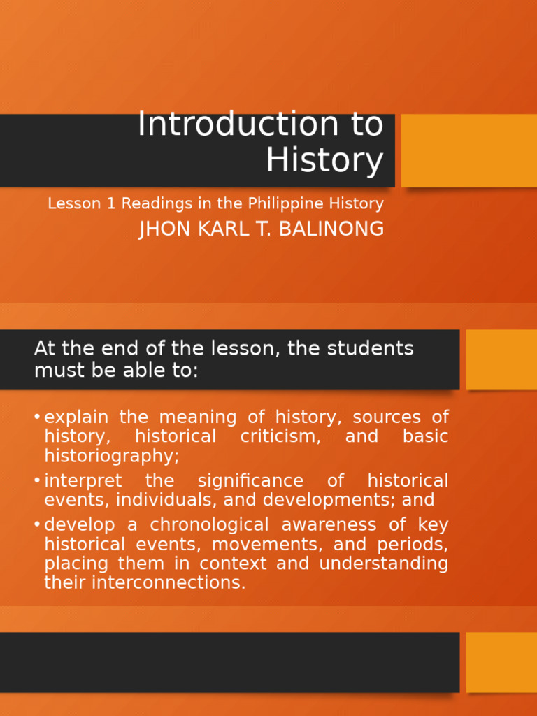 Introduction to History | PDF