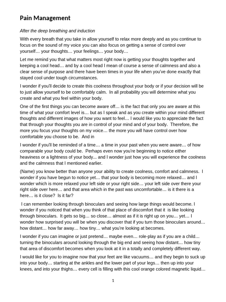 Pain Management | PDF