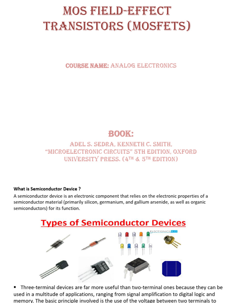 MOS Field-Effect 1 | PDF