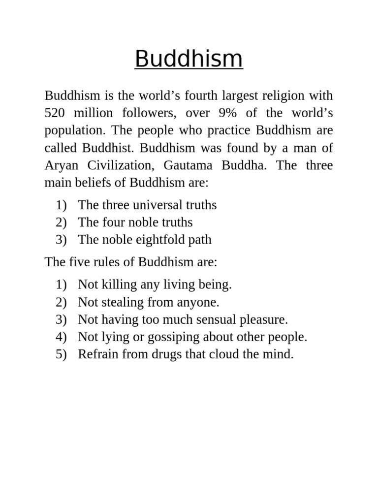 Buddhism | PDF