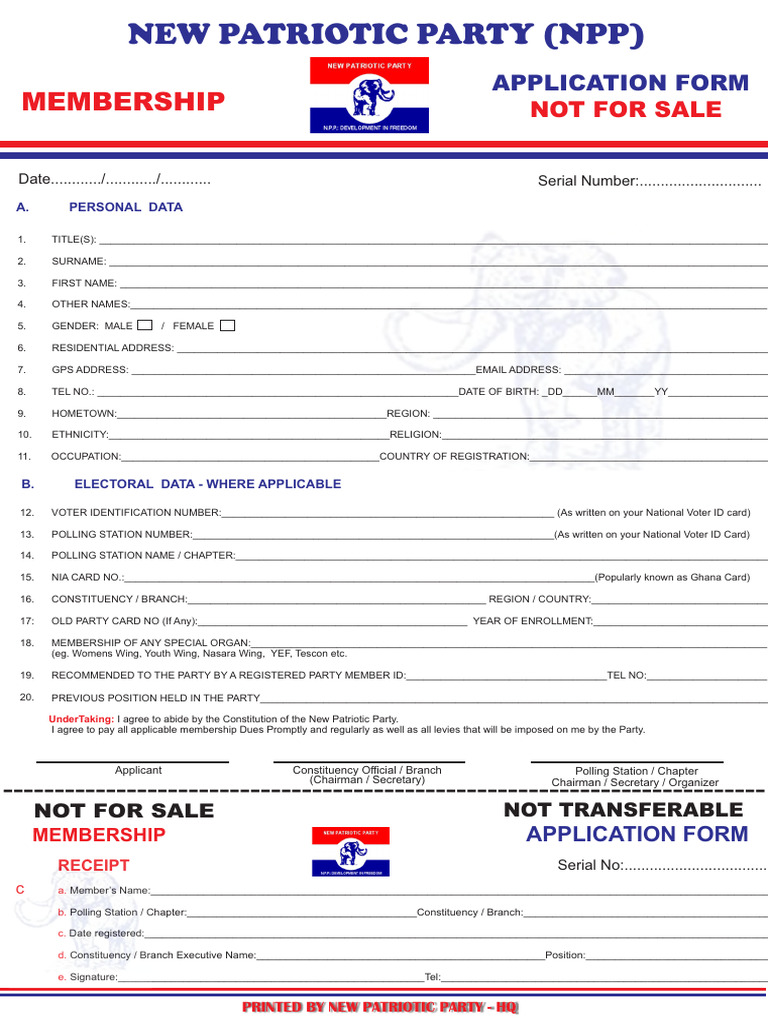 Membership Form | PDF