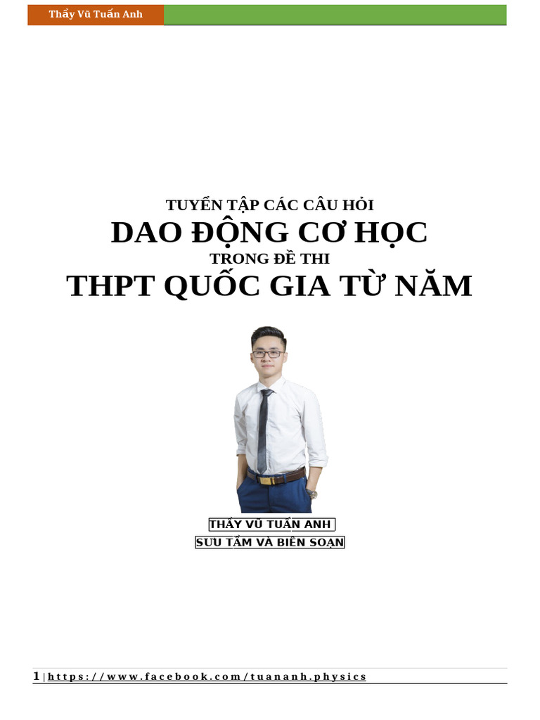Thay Vu Tuan Anh - Tuyen Tap Dao Dong Co Trong de Thi THPT QG | PDF