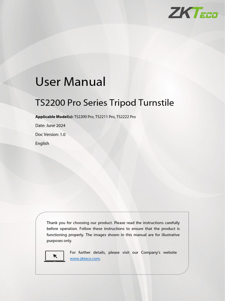 ZK - TS2200 Pro Series UM - EN - v1.0 - 20240606 - 210X297mm | PDF