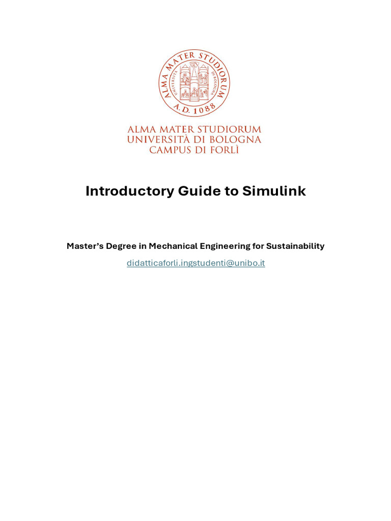 Introductory Guide To Simulink Pdf