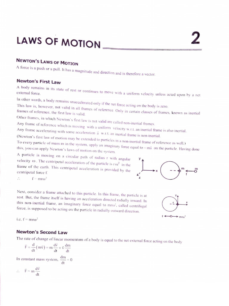 2. Laws of Motion | PDF