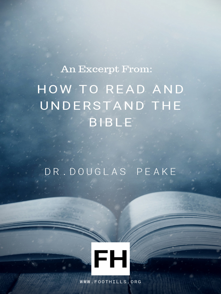 How To Read and Understand The Bible | PDF