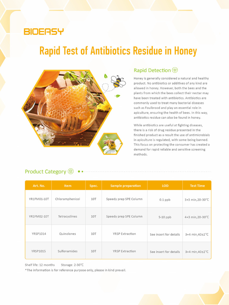 Bioeasy Honey Rapid Testing | PDF