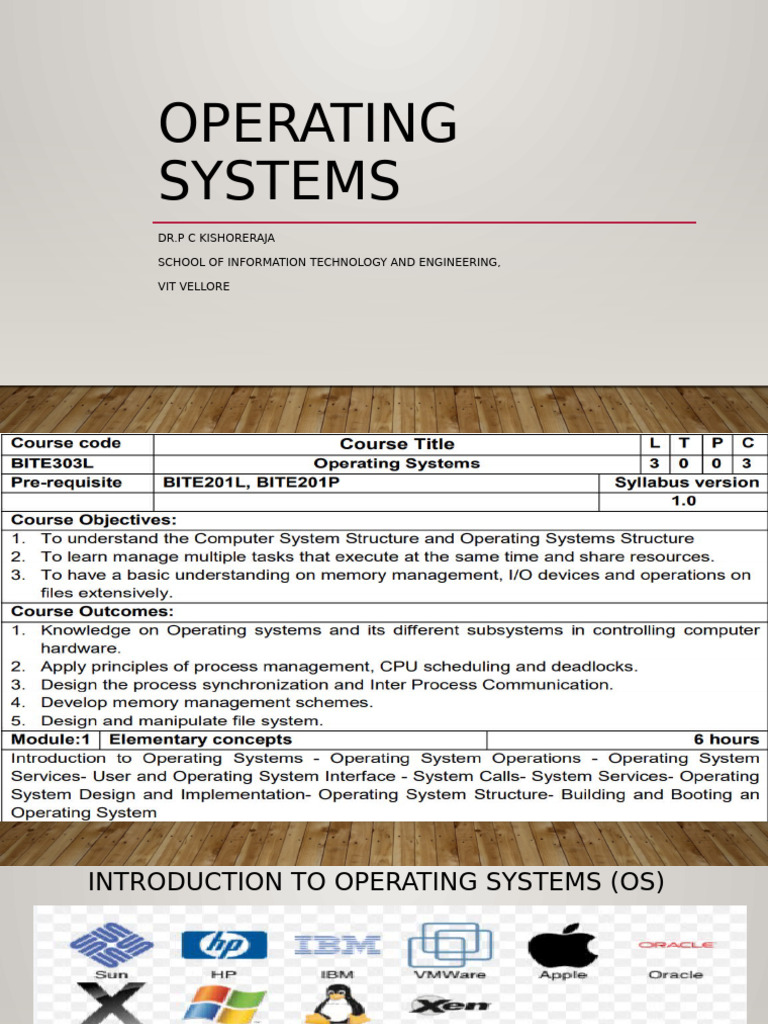 1-Introduction To Operating Systems - Operating System Operations - 24!04!2023 | PDF