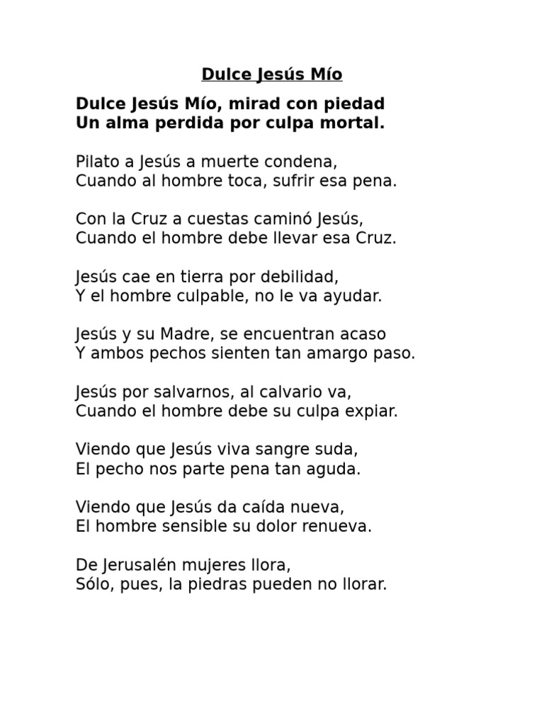 Dulce Jesus Ten Piedad