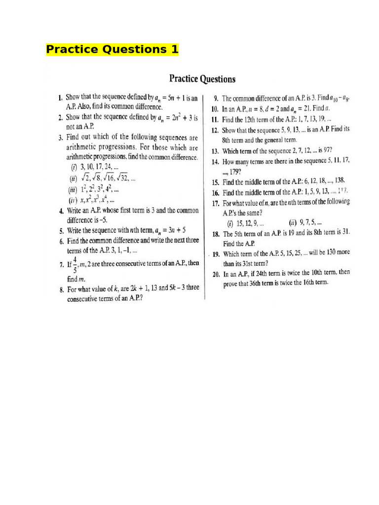 AP Worksheet 1 | PDF