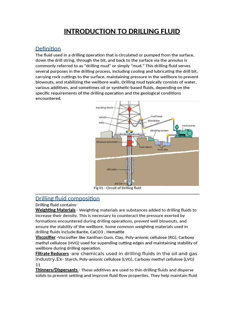Introduction to Drilling Fluid9999 | PDF