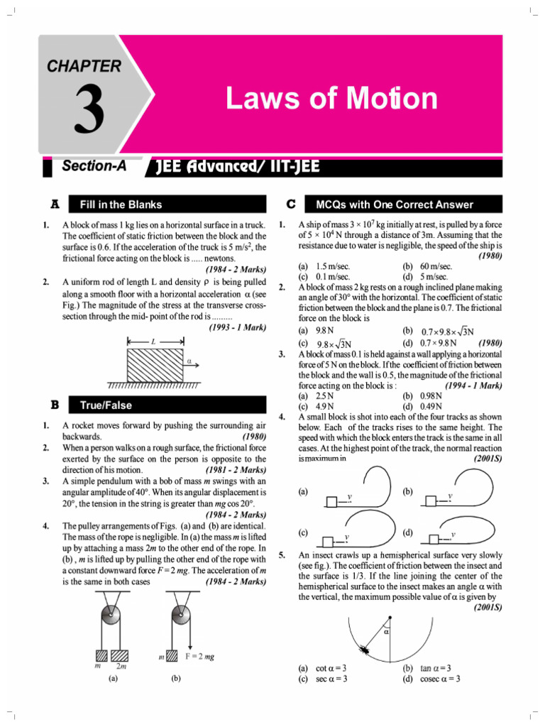 3 Laws of Motion | PDF