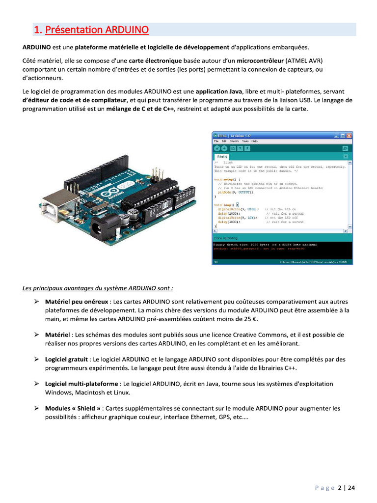 02 Synthese Arduino 1 | PDF