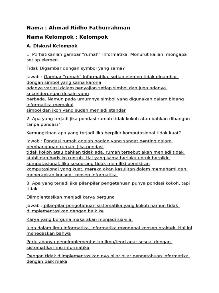 Ahmad Ridho Fathurrahman | PDF