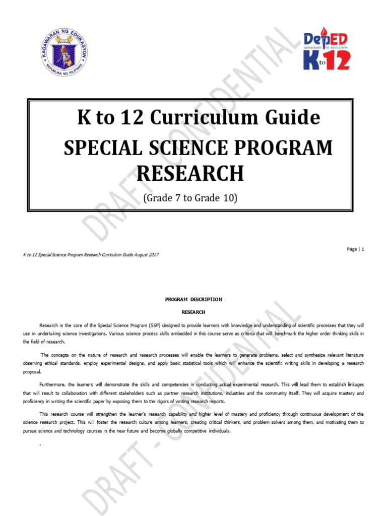 Research Curriculum Guide | PDF | Experiment | Art