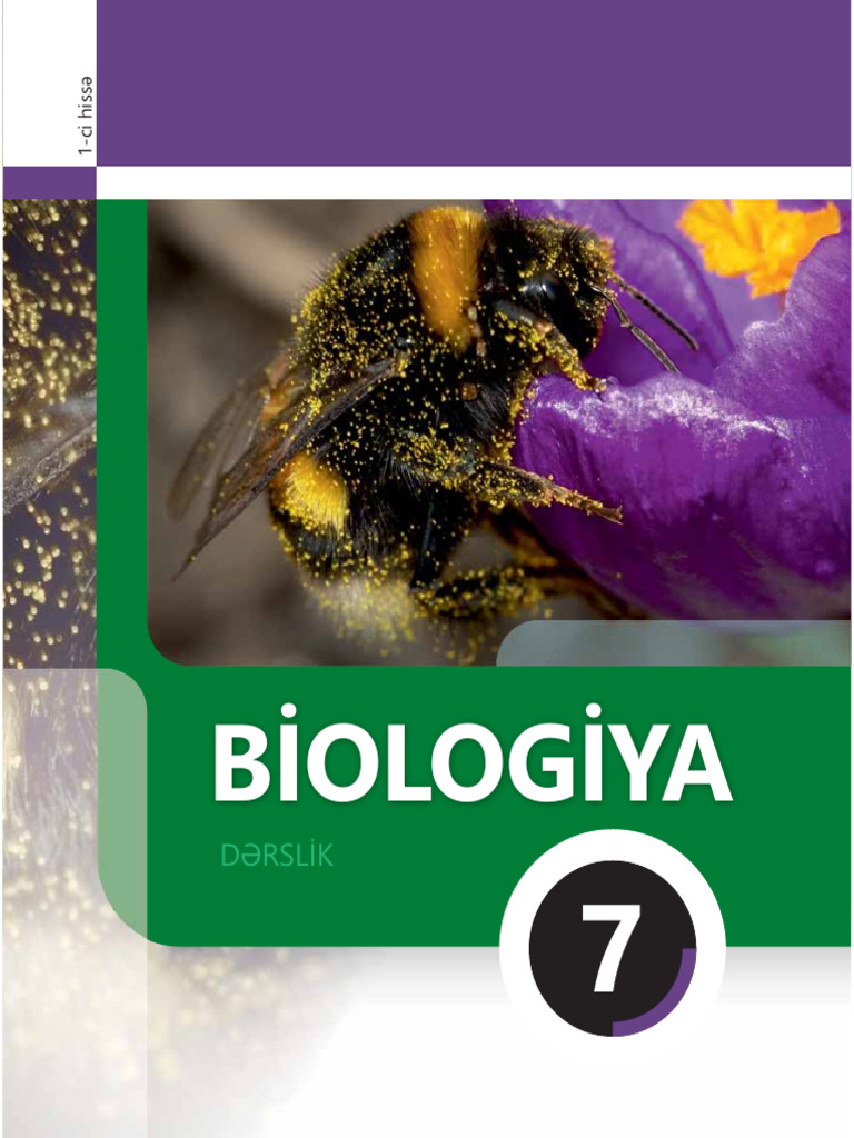 Quot Biologiya Quot Fanni Uzra 7 Ci Sinif Ucun Darslik 1 Ci Hissa ...